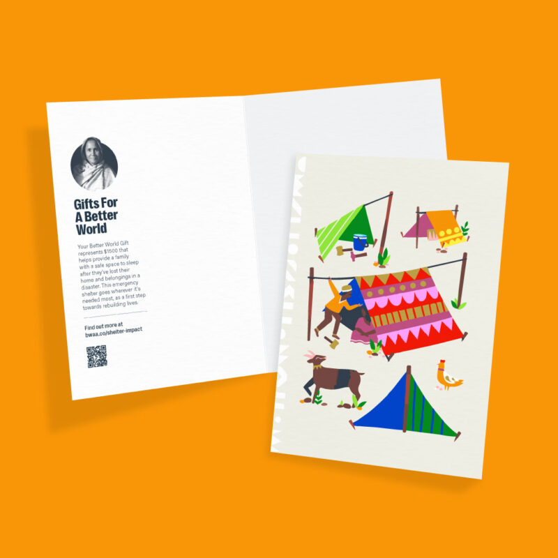 Emergency Shelter - Better World Gifts - Baptist World Aid Australia